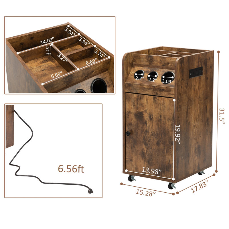 Loon Peak® Dishad Trolley Storage Cart & Reviews | Wayfair